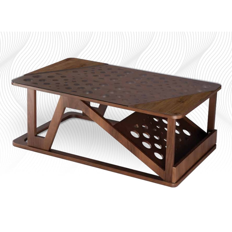 Klub sto LISABON MDF Furnir orah/gold noge - Brezje Gračanica